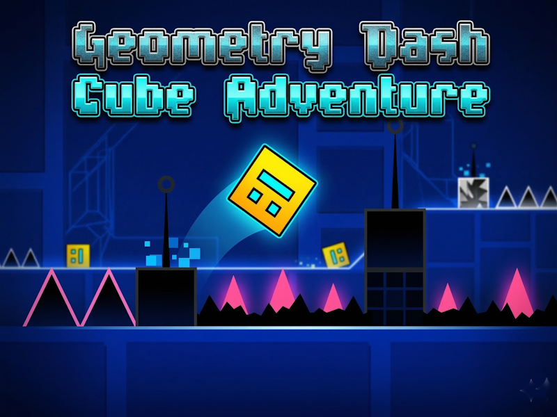Geometry Dash Cube Adventure 🕹️ ითამაშე ონლაინ SGameS-ზე