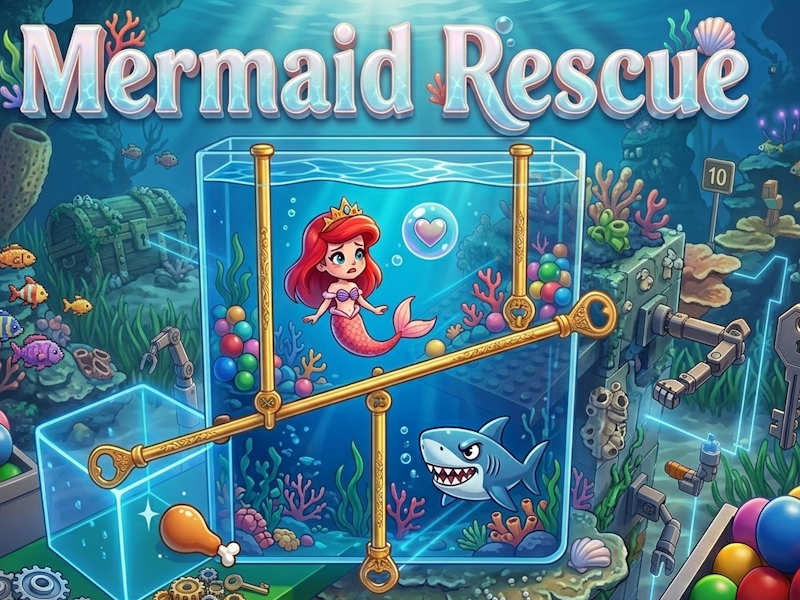Mermaid Rescue 🕹️ ითამაშე ონლაინ SGameS-ზე