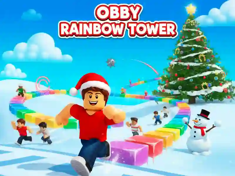 Obby Rainbow Tower 🕹️ ითამაშე ონლაინ SGameS-ზე